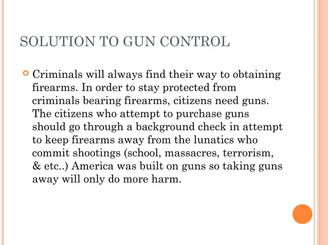 Gun control | PPT