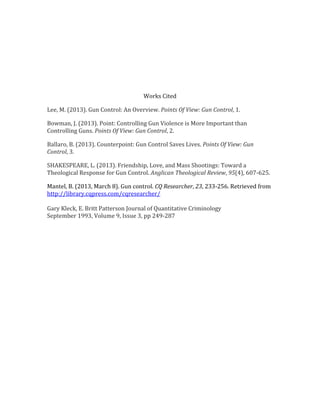 Gun control | DOCX
