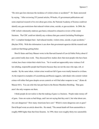 Gun control | DOCX | Arms & Ammunition | Sensitive Topics