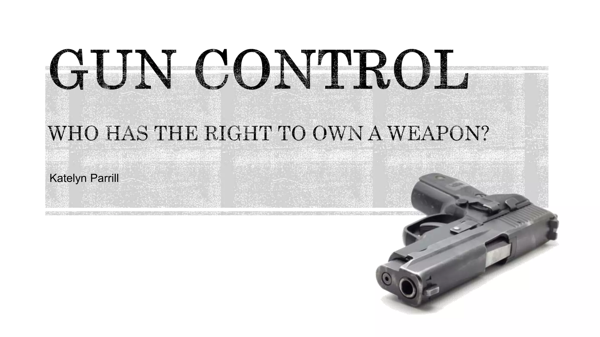 Gun Control | PPTX