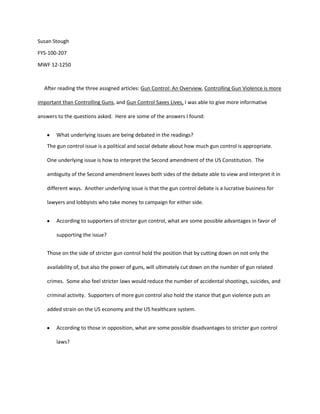 Gun control debate | PDF
