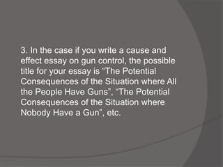 Gun control essay | PPTX | Arms & Ammunition | Sensitive Topics
