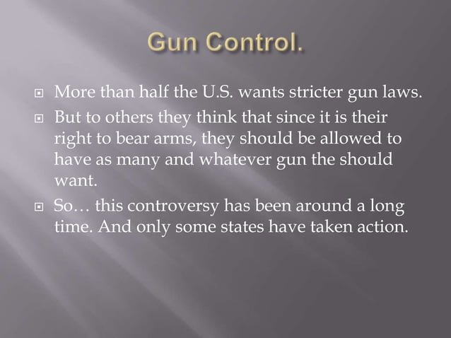 Gun control powerpoint | PPT