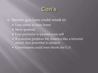 Gun control powerpoint | PPTX