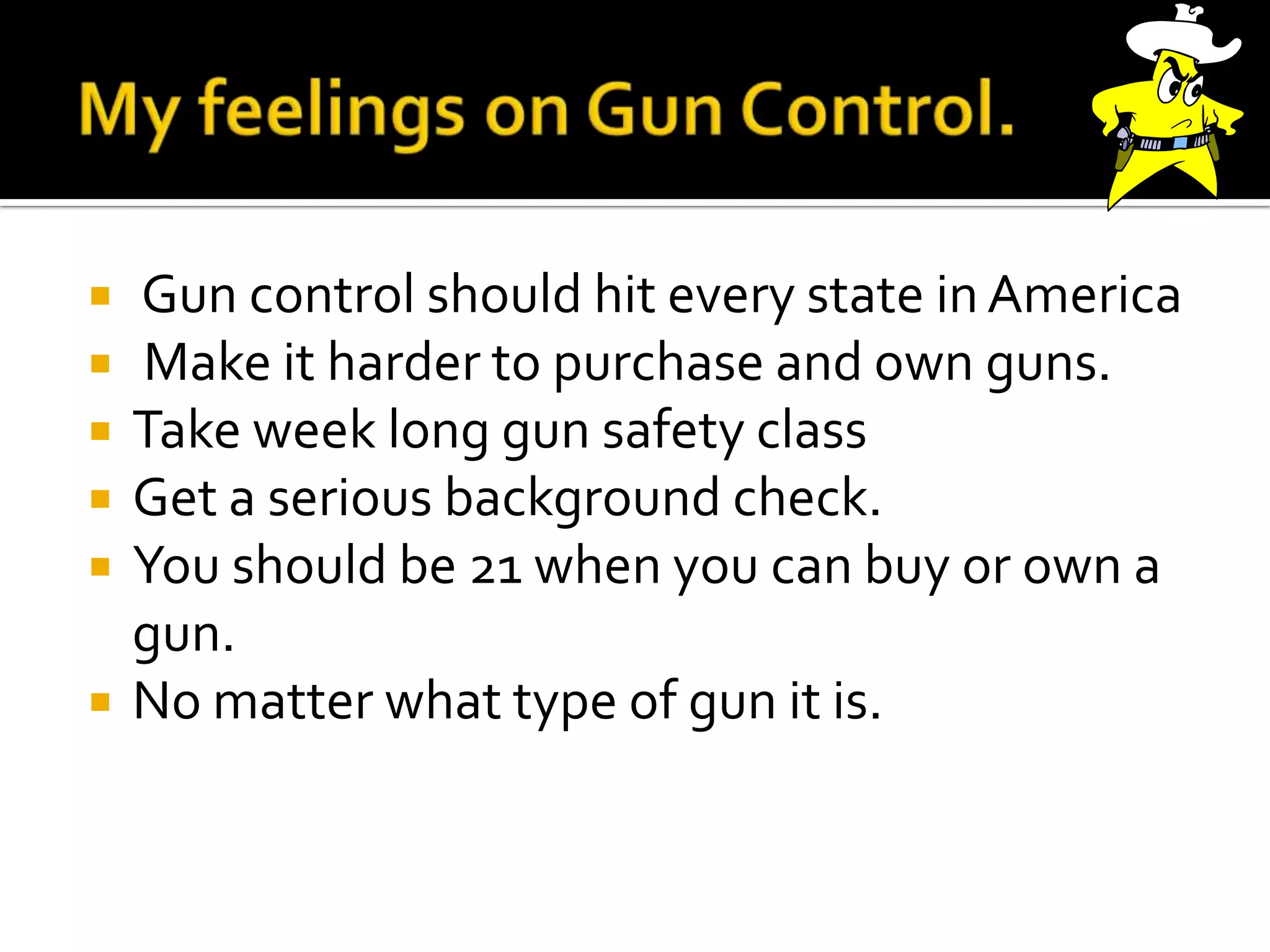 Gun control powerpoint | PPTX