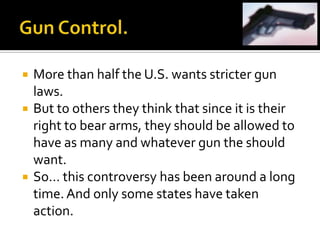 Gun control powerpoint | PPTX