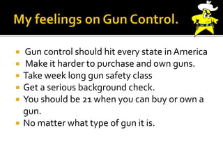 Gun control powerpoint | PPTX