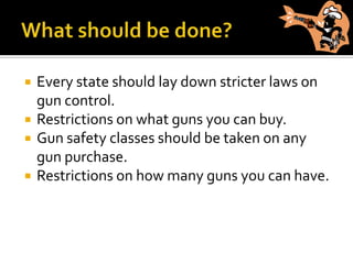Gun control powerpoint | PPTX