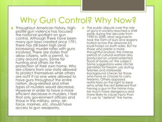 Gun control presentation | PPTX