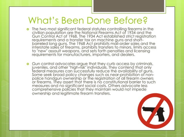 Gun control presentation | PPTX