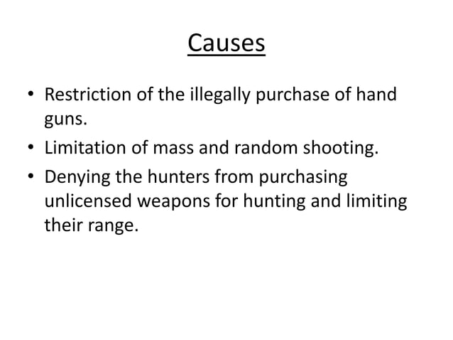 Gun control | PPTX