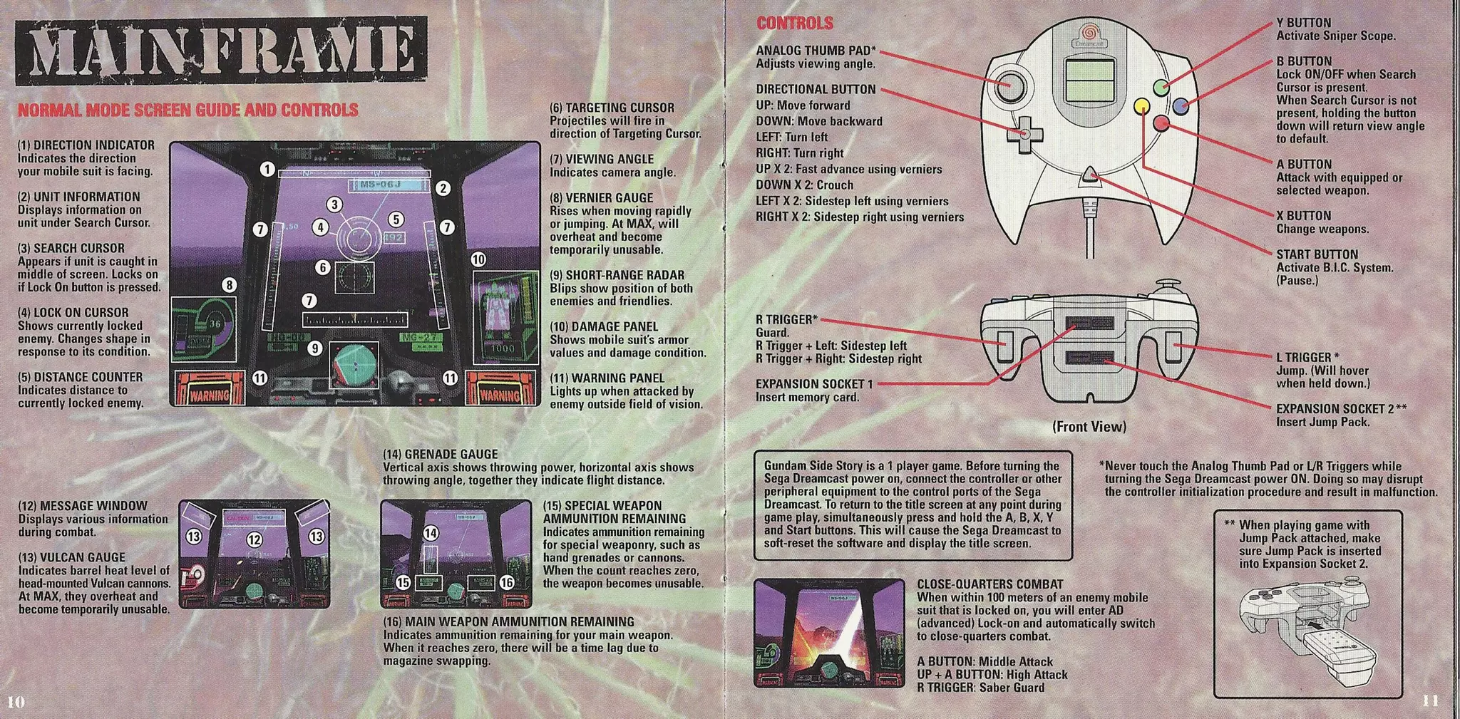 Gundam side story 0079 manual ntsc dreamcast | PPT