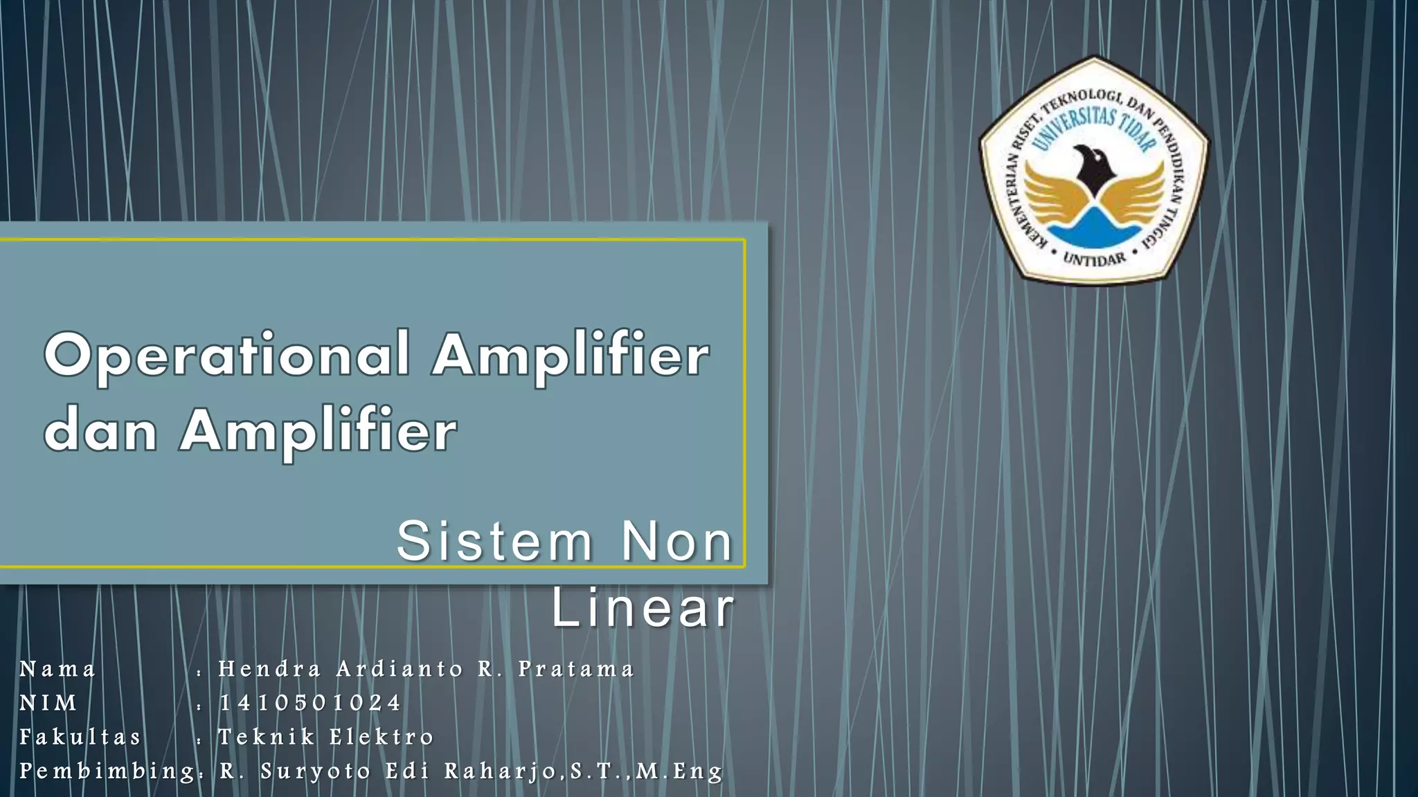 Amplifier dan Operational Amplifier | PPT