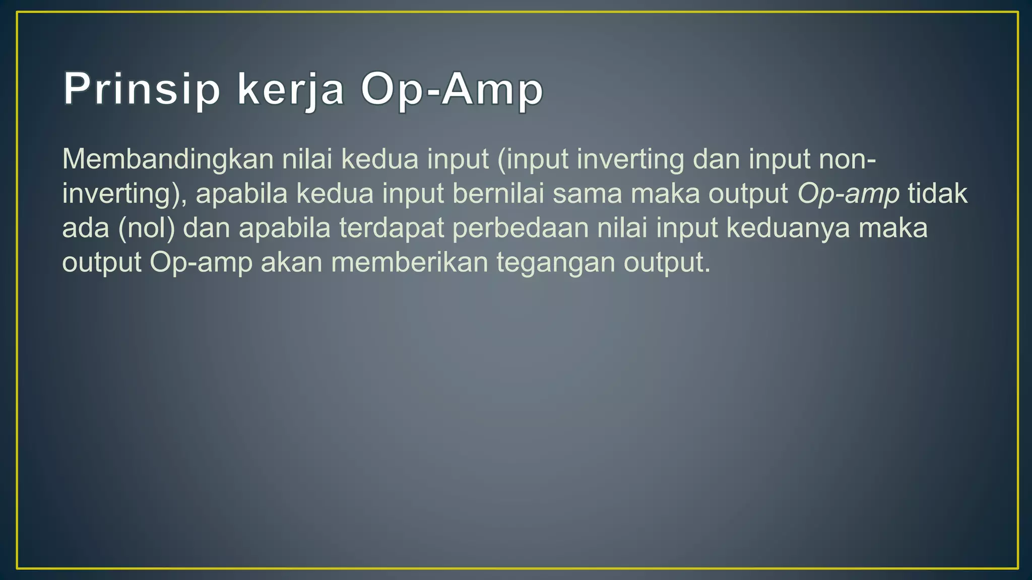 Amplifier dan Operational Amplifier | PPT