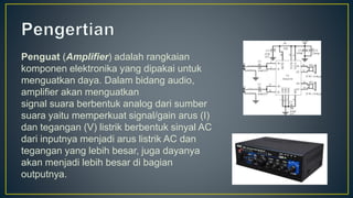 Amplifier dan Operational Amplifier | PPT
