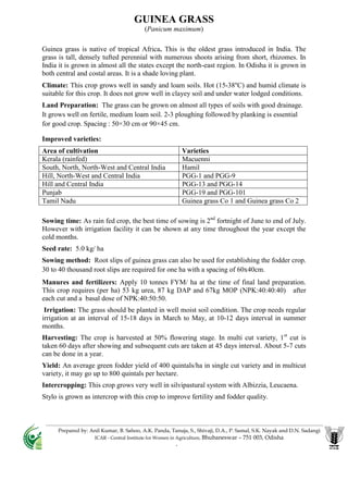 Production technology for Gunea grass.pdf