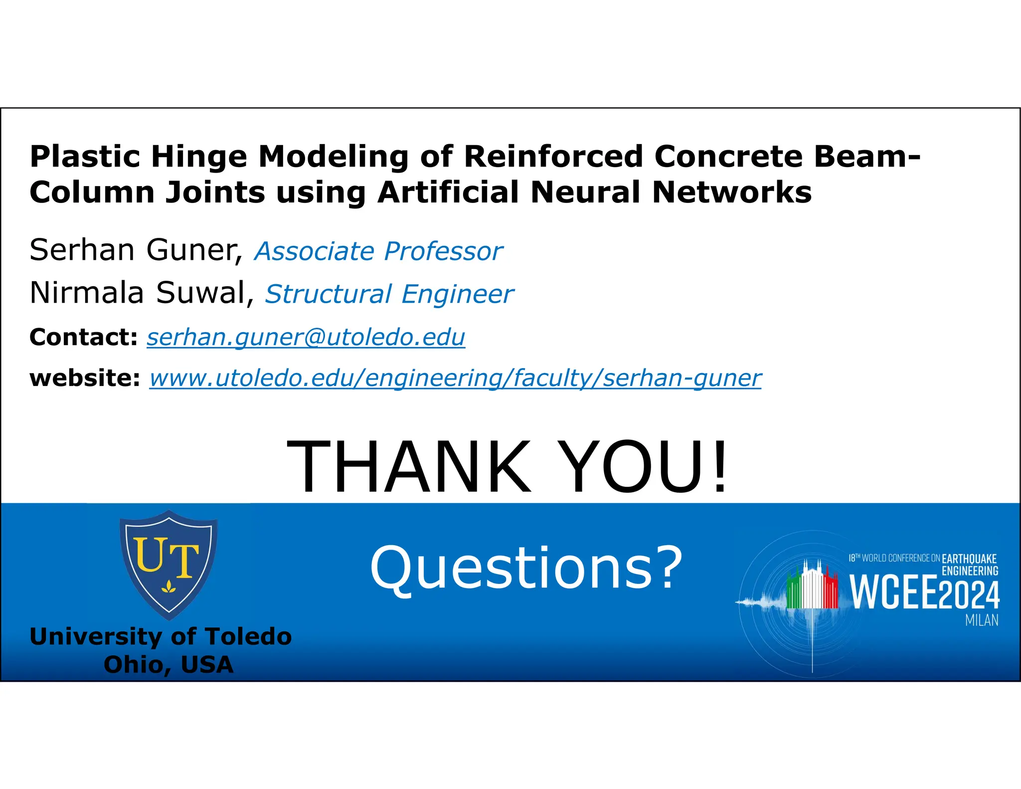 Plastic hinge modeling of reinforced concrete beam-column joints using Artificial Neural ...