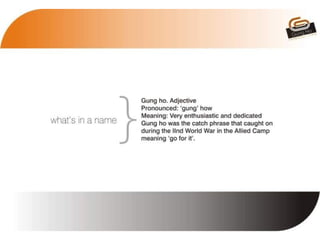 Gung Ho Presentation1~O | PPT