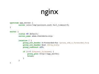 gunicorn introduction | KEY | Internet | Computing