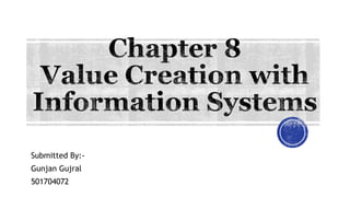 Chapter-8 Value Creation with Information Systems | PPTX
