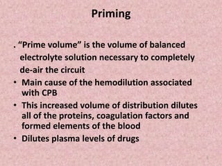 Conduct of cardiopulmonary bypass in cardiac patient | PPT