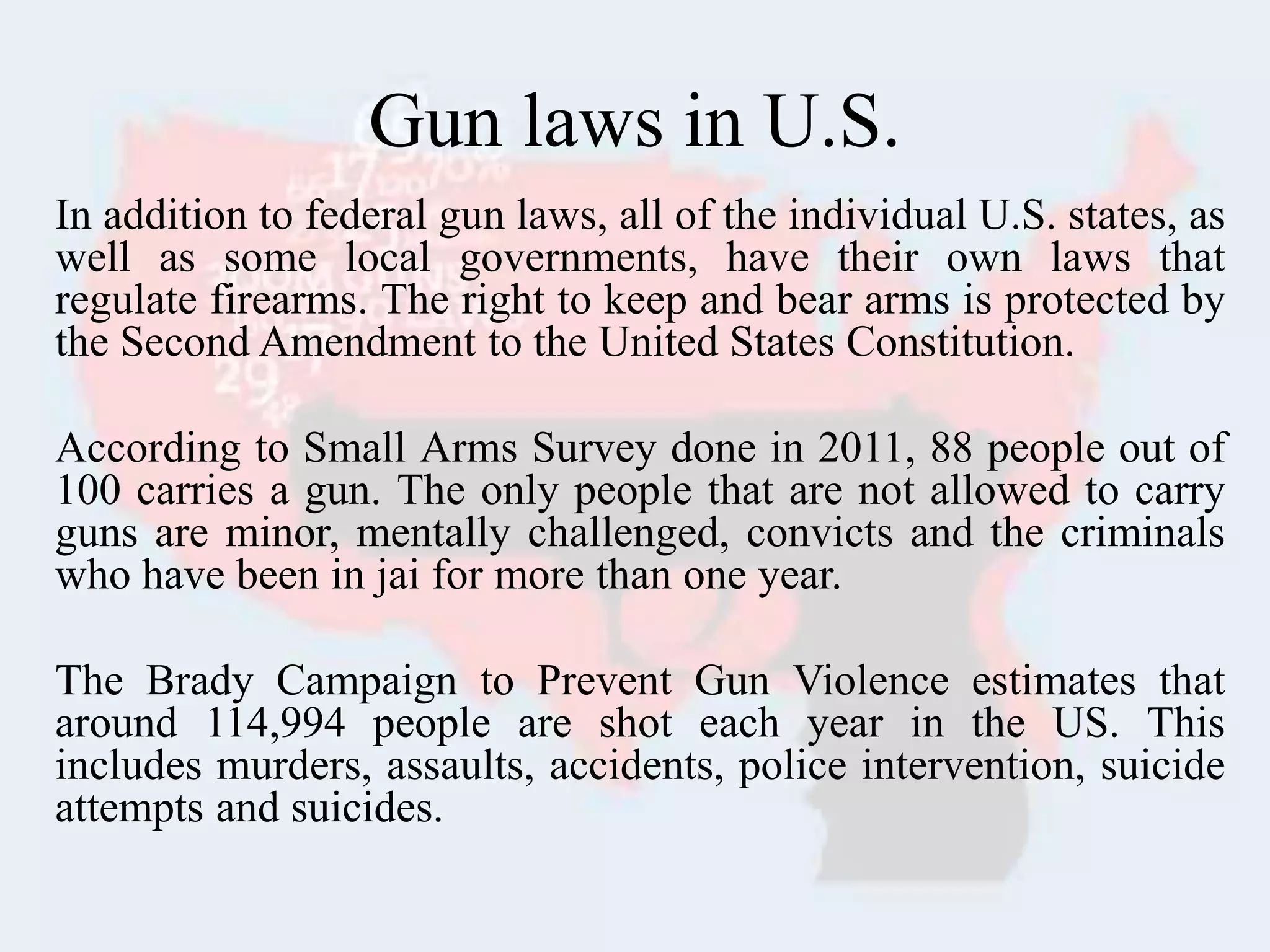 Gun laws in u.s | PPTX
