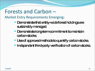 Forest Carbon Offsets: A scorecard for evaluating project quality | PPT