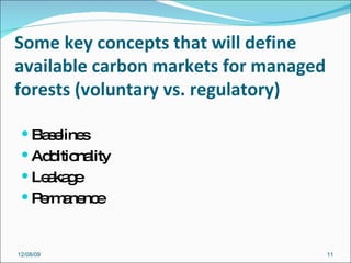 Forest Carbon Offsets: A scorecard for evaluating project quality | PPT