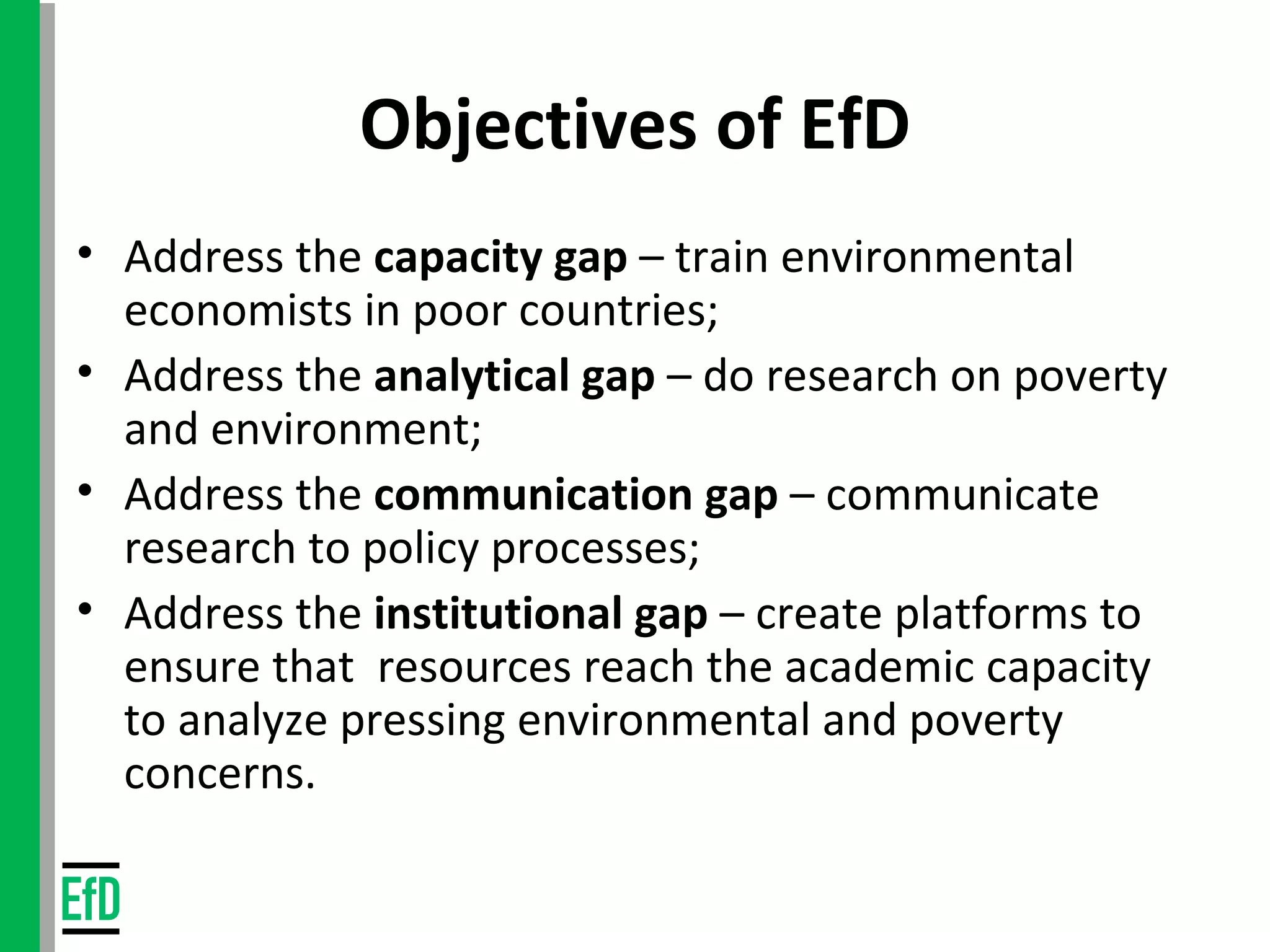 Gunnar 1 Introduction What Is Efd Today | PPT