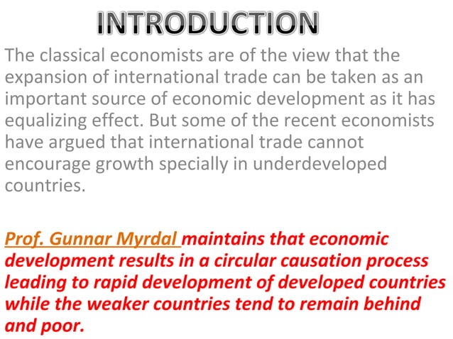 Gunnar myrdal presentation | PPT