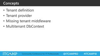 Multi-tenant web applications with ASP.NET Core | PPT | Free Download