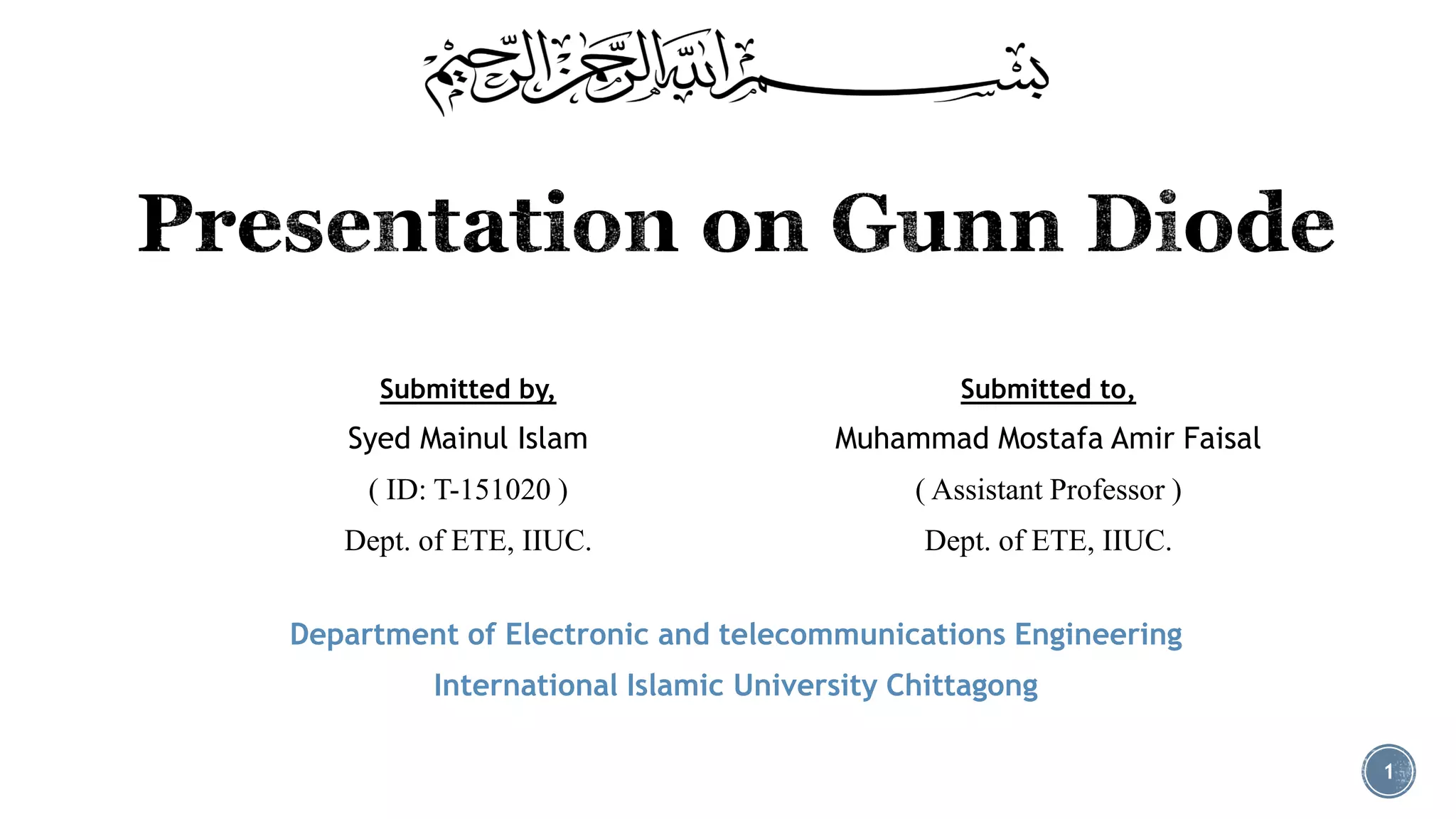 Gunn diode | PPT