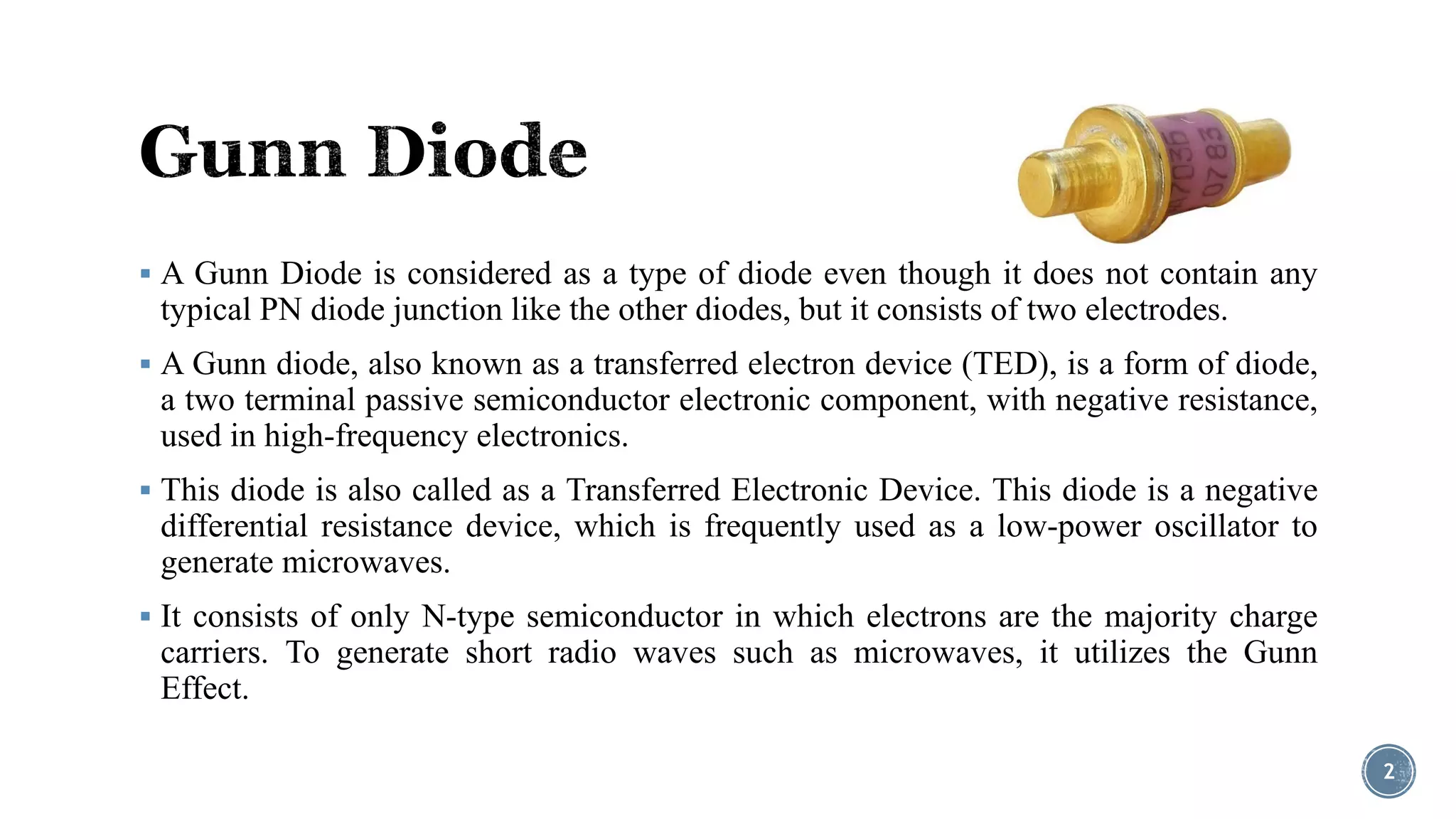 Gunn diode | PDF