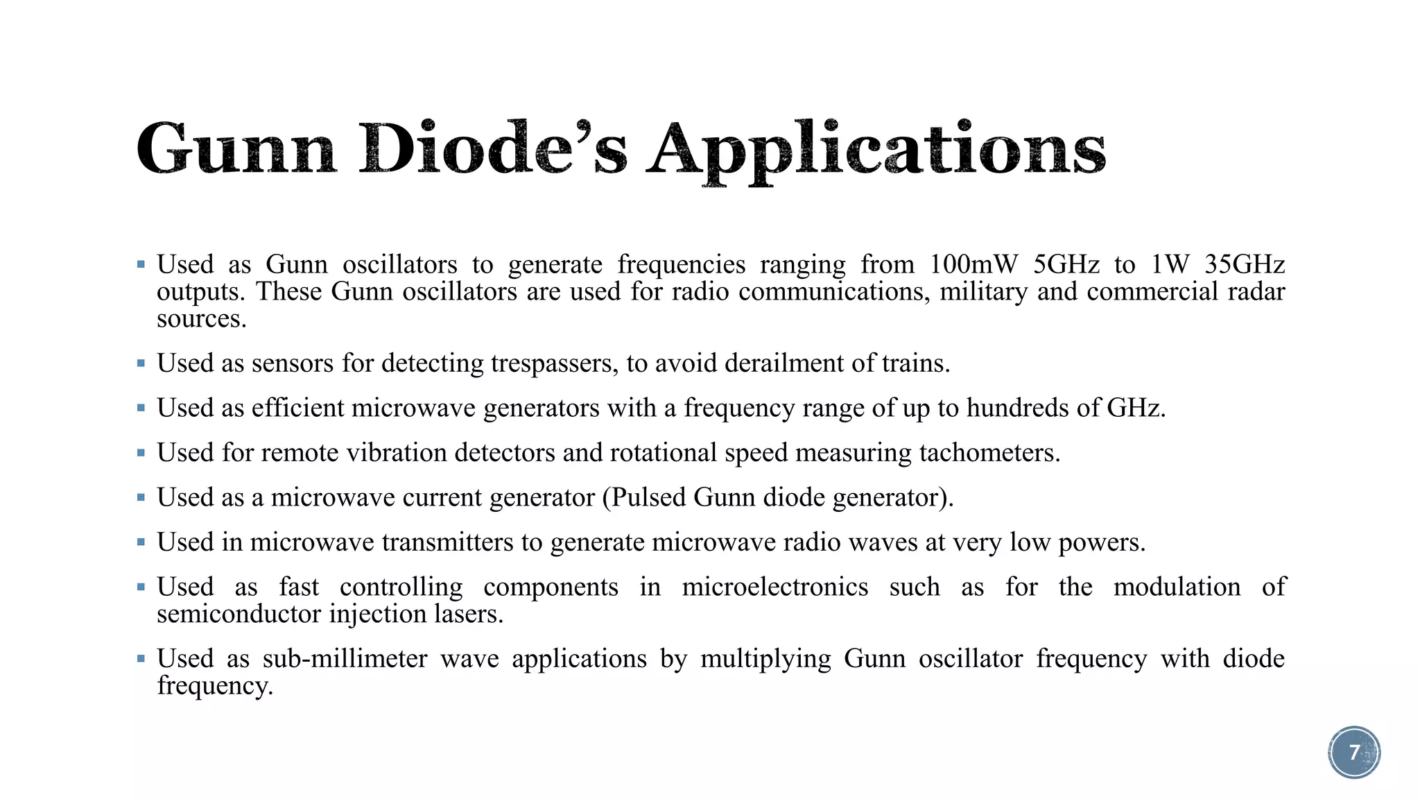 Gunn diode | PDF