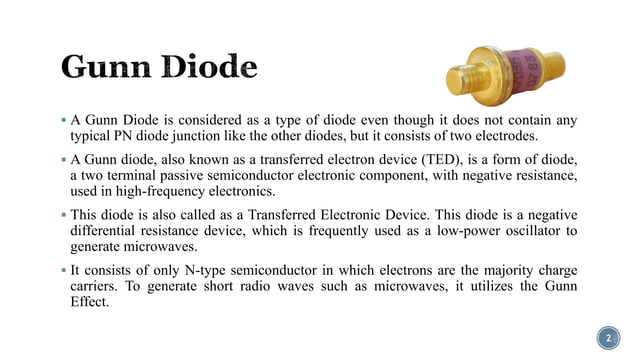 Gunn diode | PPT