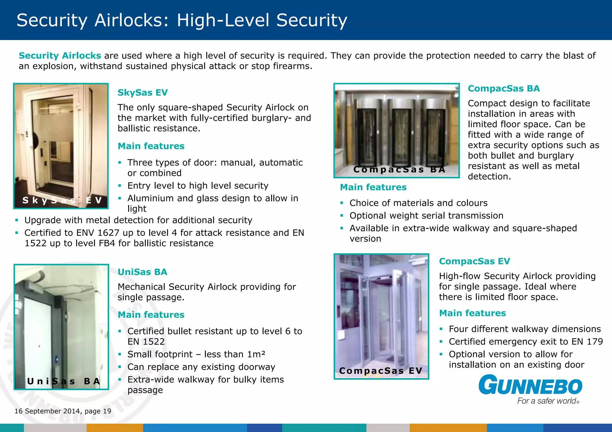Gunnebo entrance control introduction gunnebo | PPTX