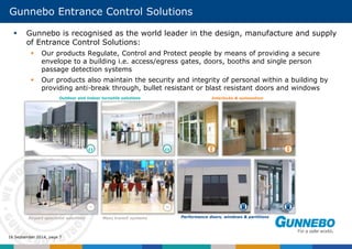 Gunnebo entrance control introduction gunnebo | PPTX