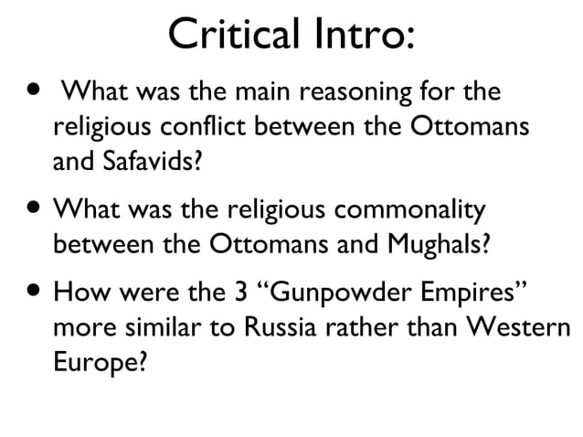 Gunpowder Empires | PPT