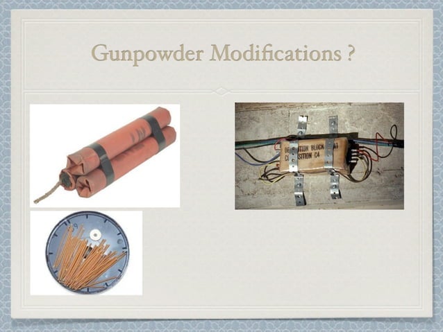 Gunpowder powerpoint base | KEY