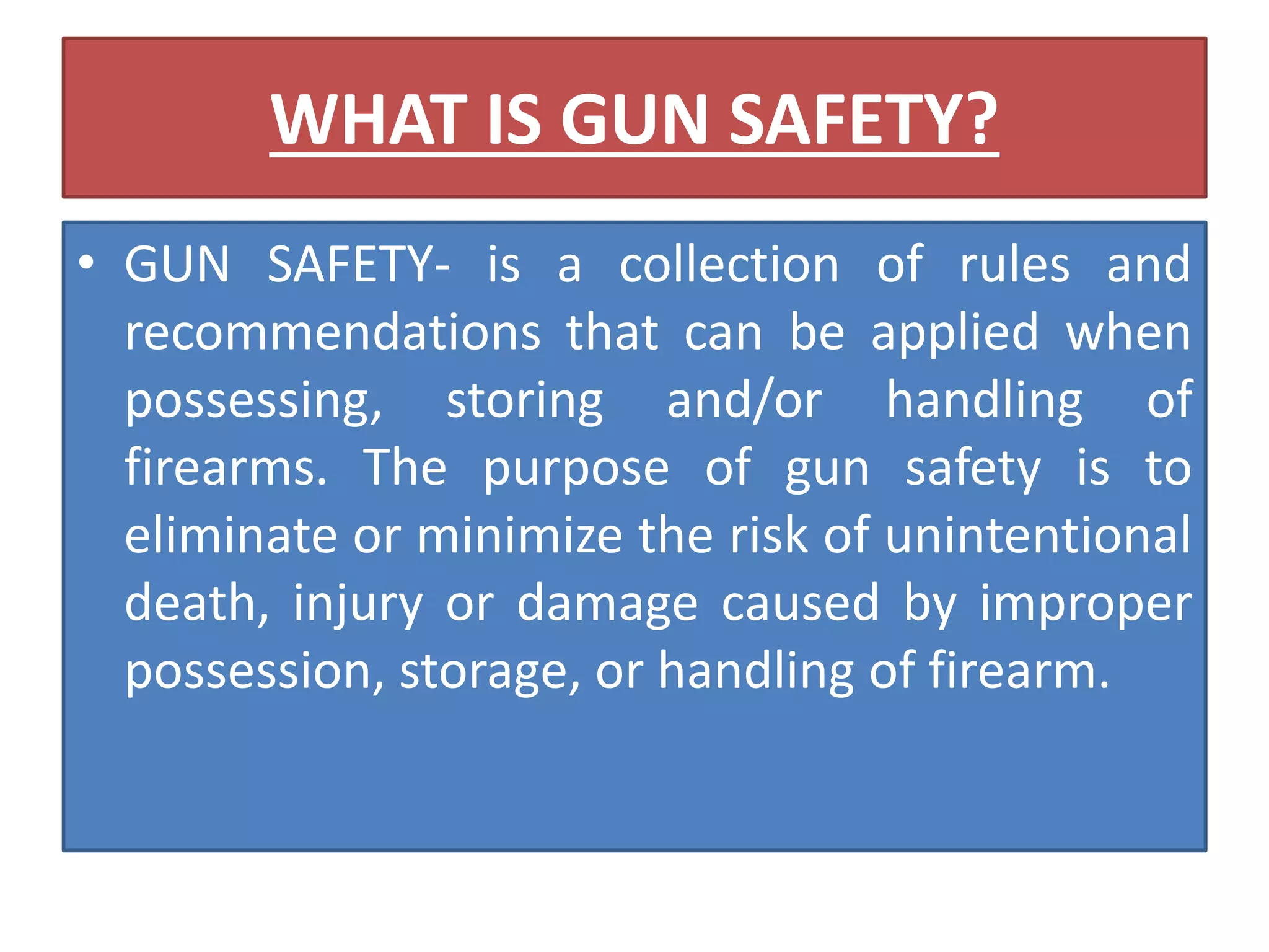 Gun safety | PPTX