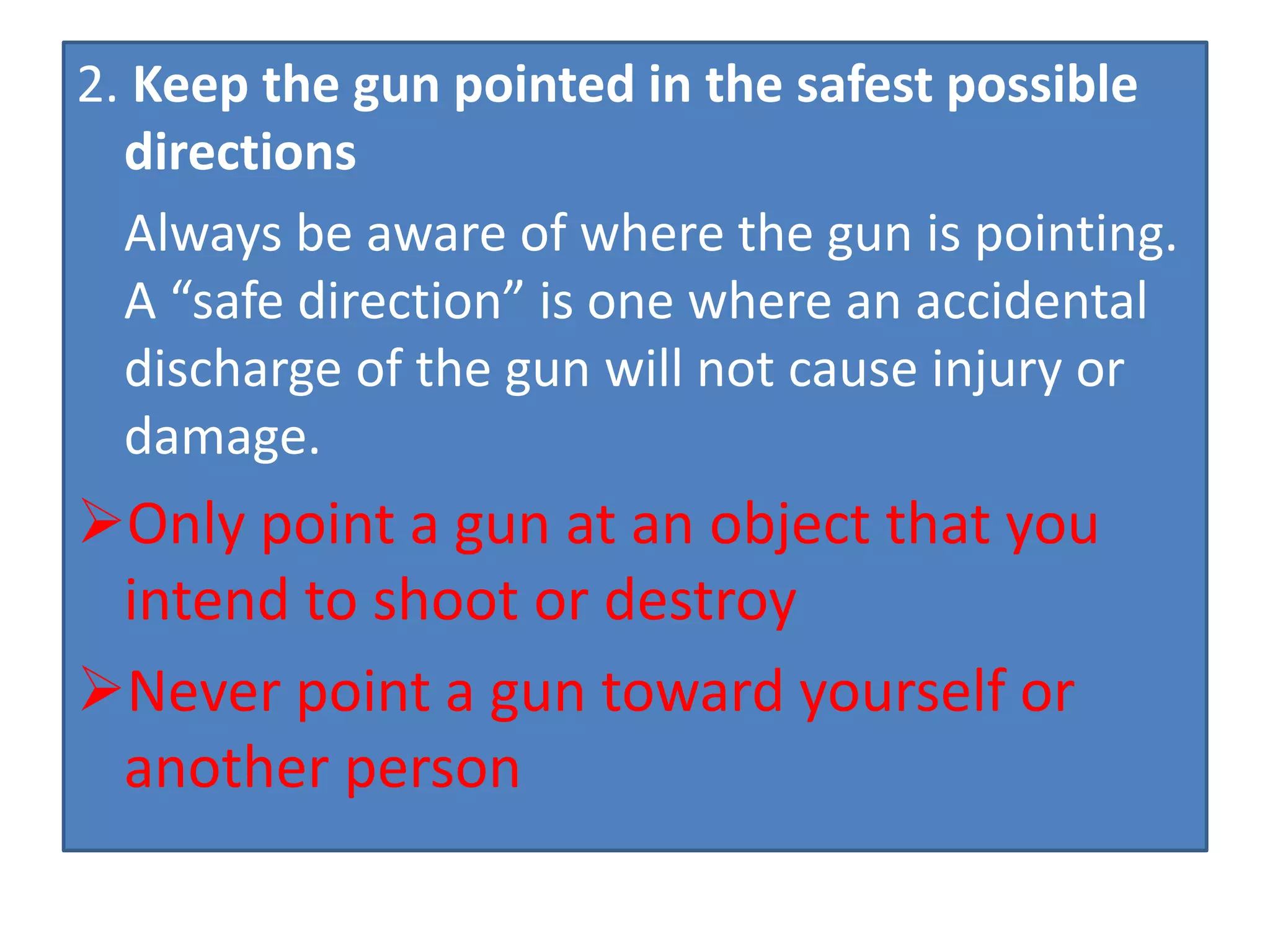 Gun safety | PPTX
