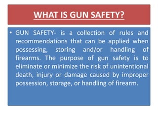 Gun safety | PPTX