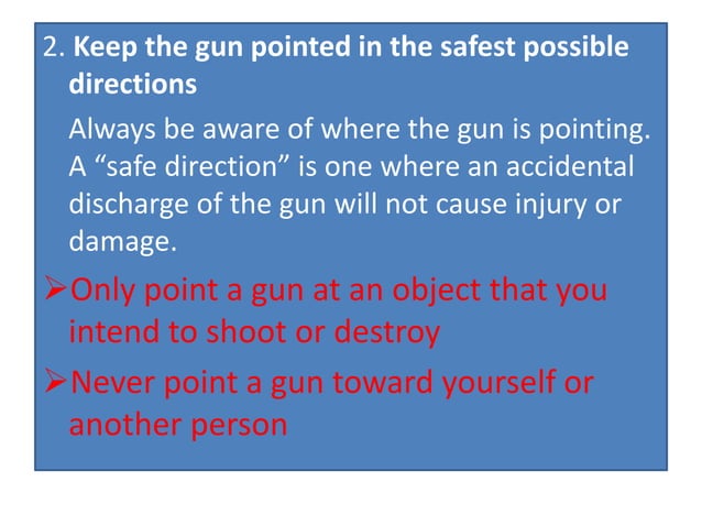 Gun safety | PPTX