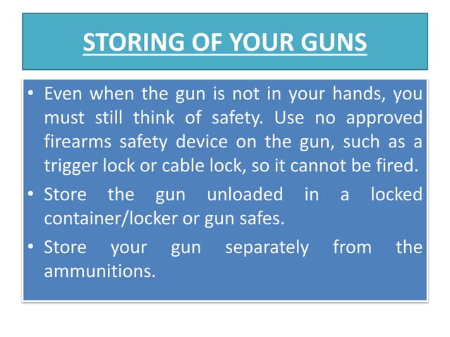 Gun safety