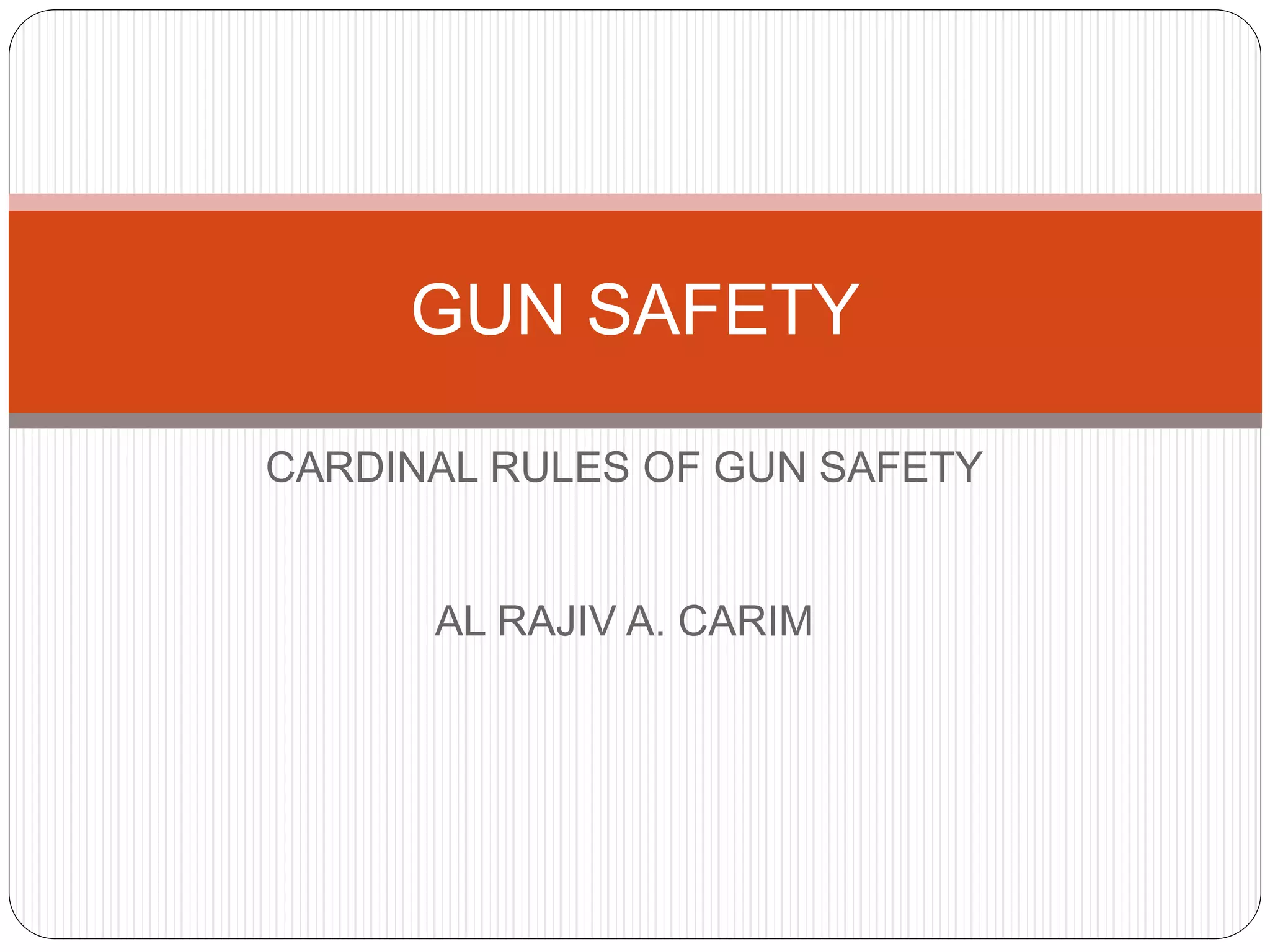 Gun safety | PPTX