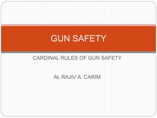 Gun safety | PPTX