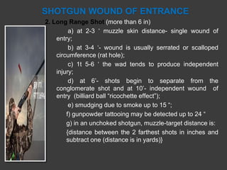 Gunshot and shrapnels | PPT