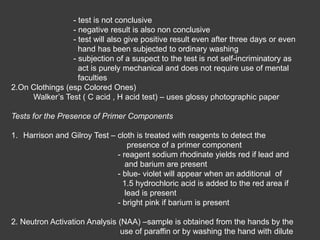 Gunshot and shrapnels | PPT