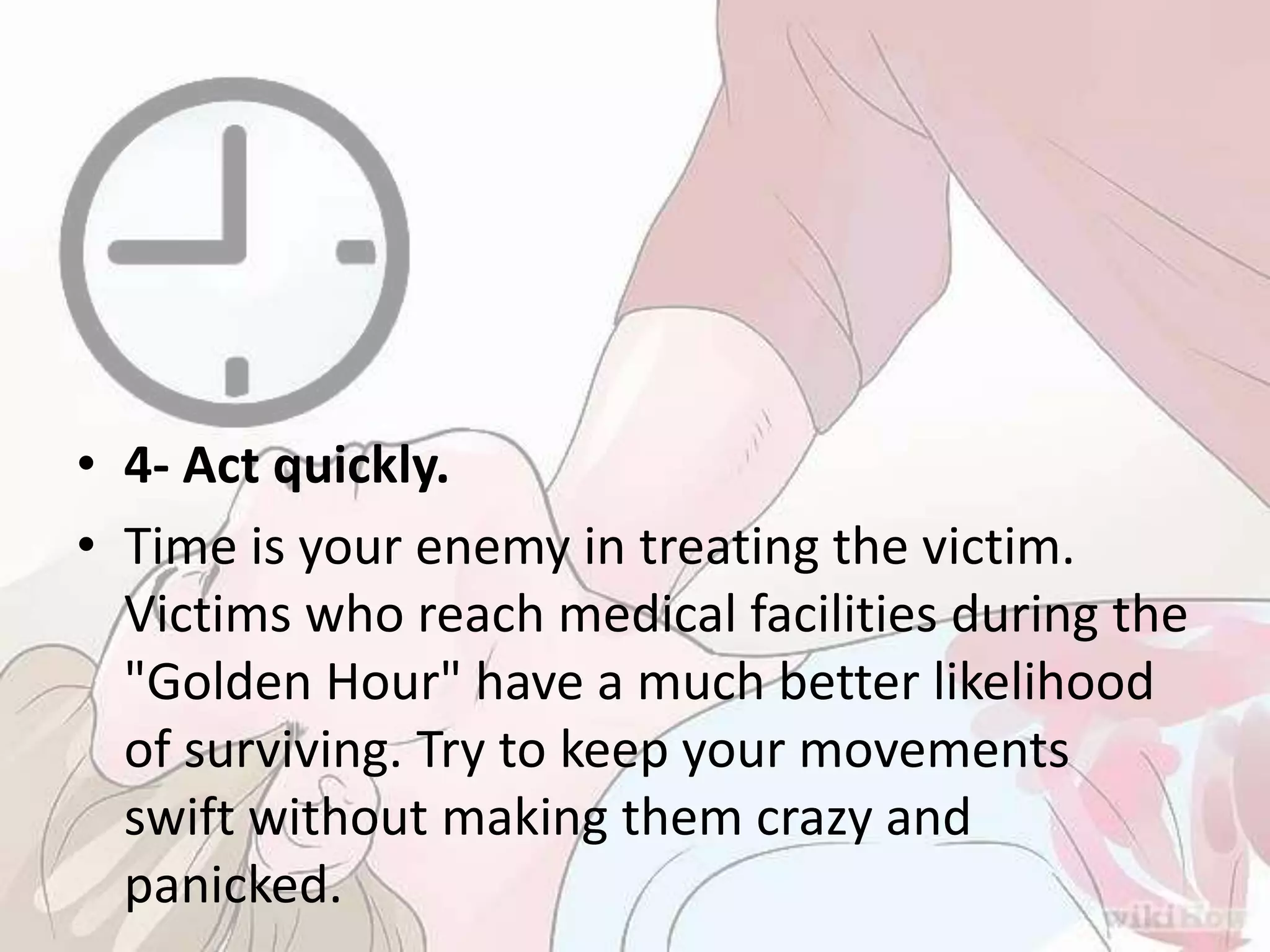 Gunshot first aid | PPTX