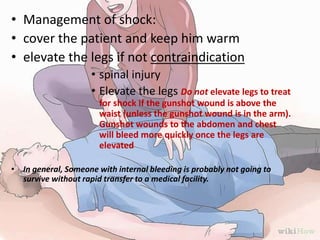 Gunshot first aid | PPTX